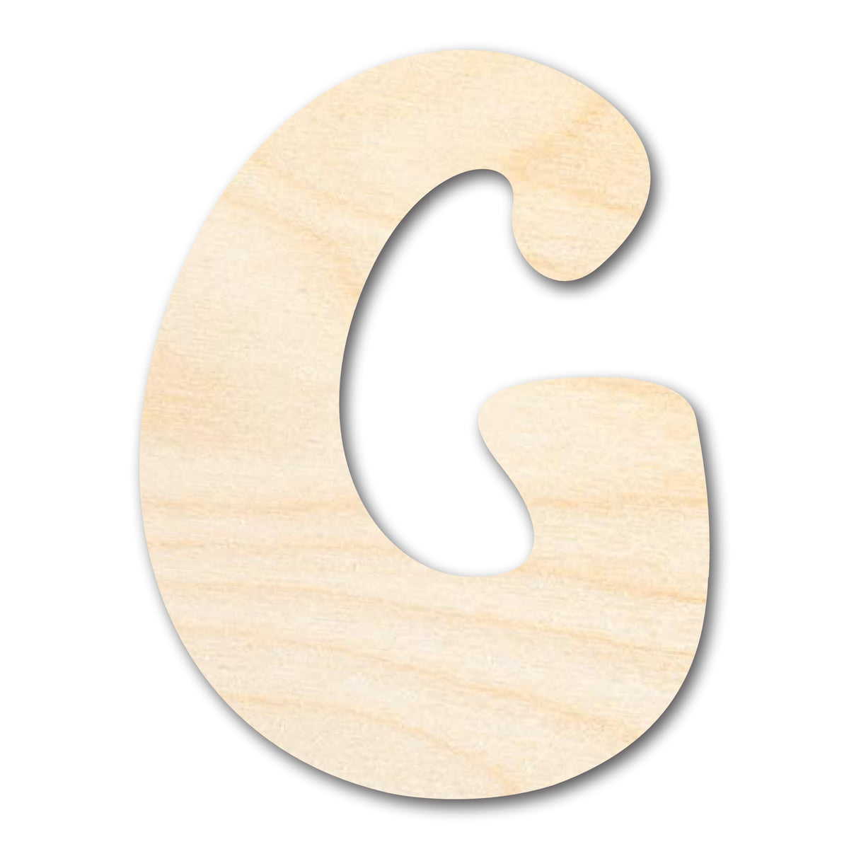 Unfinished Wood Groovy G Font Shape | DIY Craft Cutout | up to 46" DIY ...