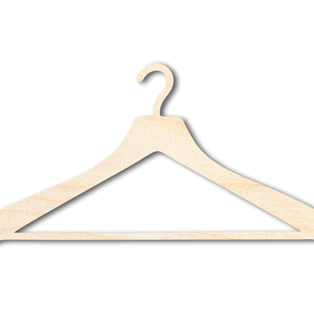 Unfinished Wood Clothes Hanger Shape | DIY Craft Cutout | up to 46" DI ...