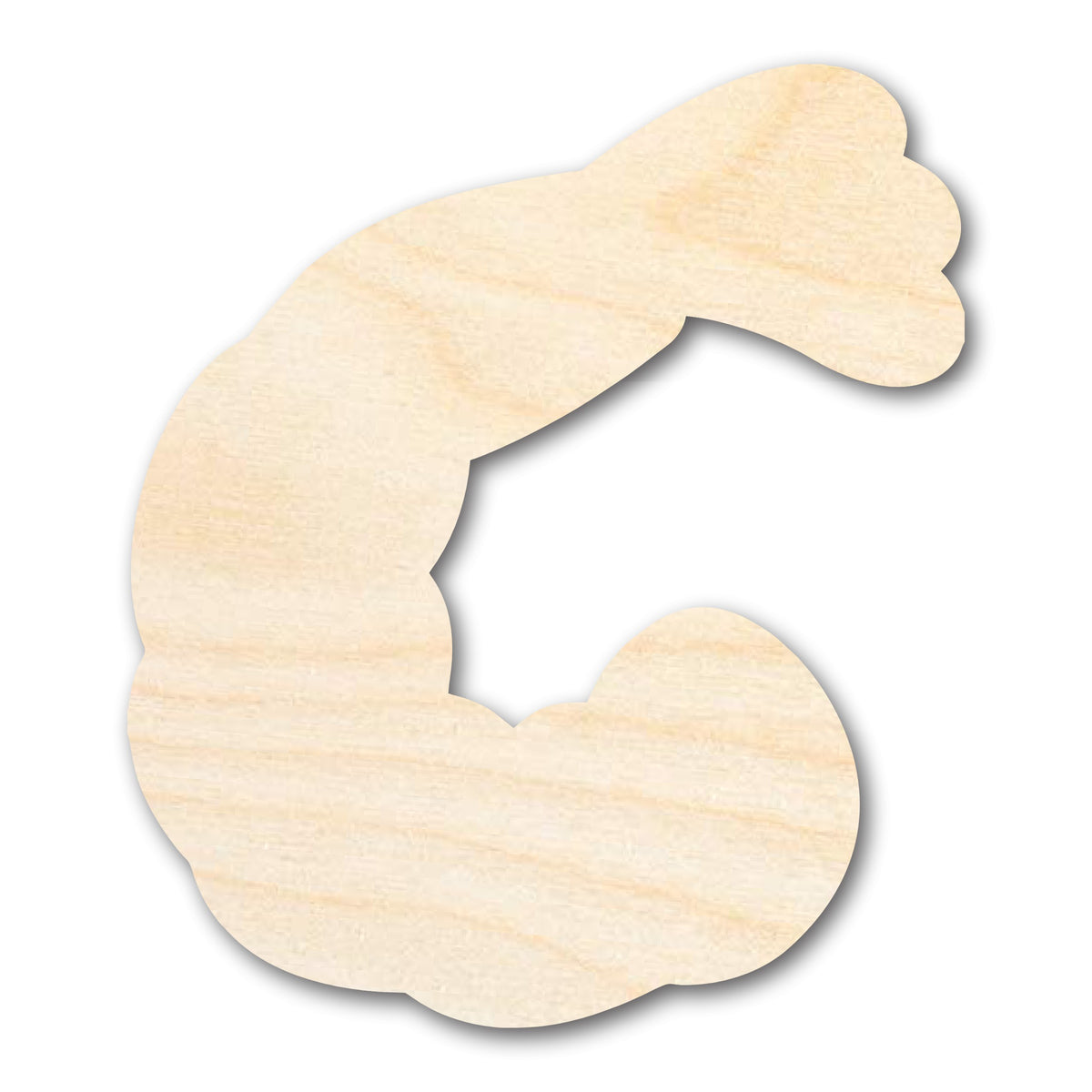 Unfinished Wood Cooked Shrimp Shape | DIY Craft Cutout | up to 46" DIY ...