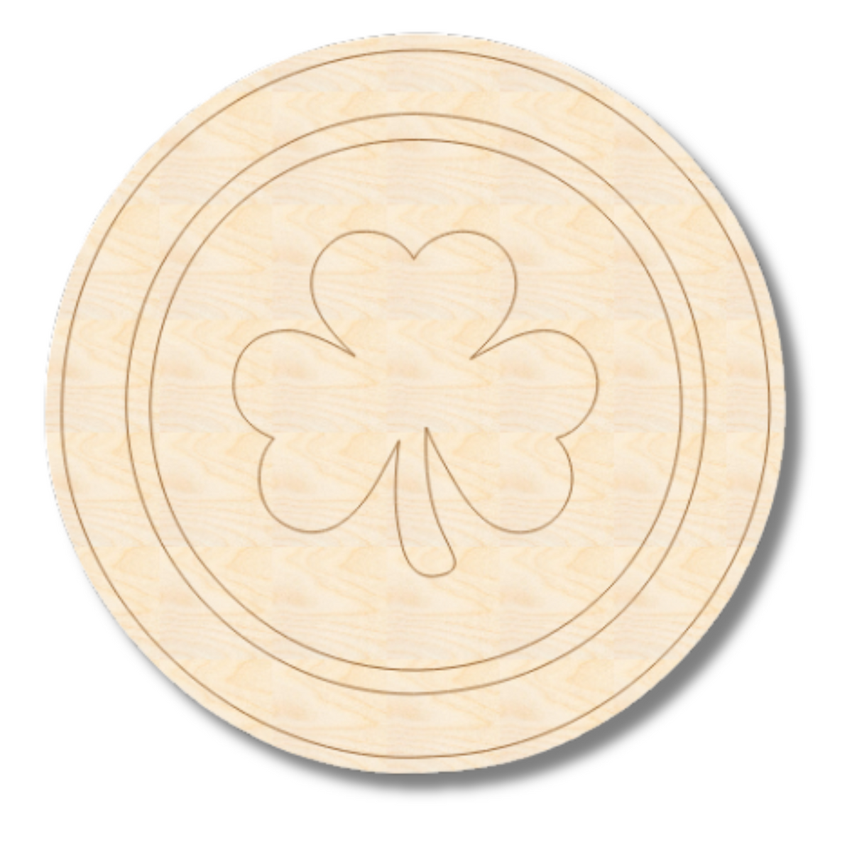 Unfinished Wood Etched Gold Coin Shape | Paint By Line Crafts | up to ...