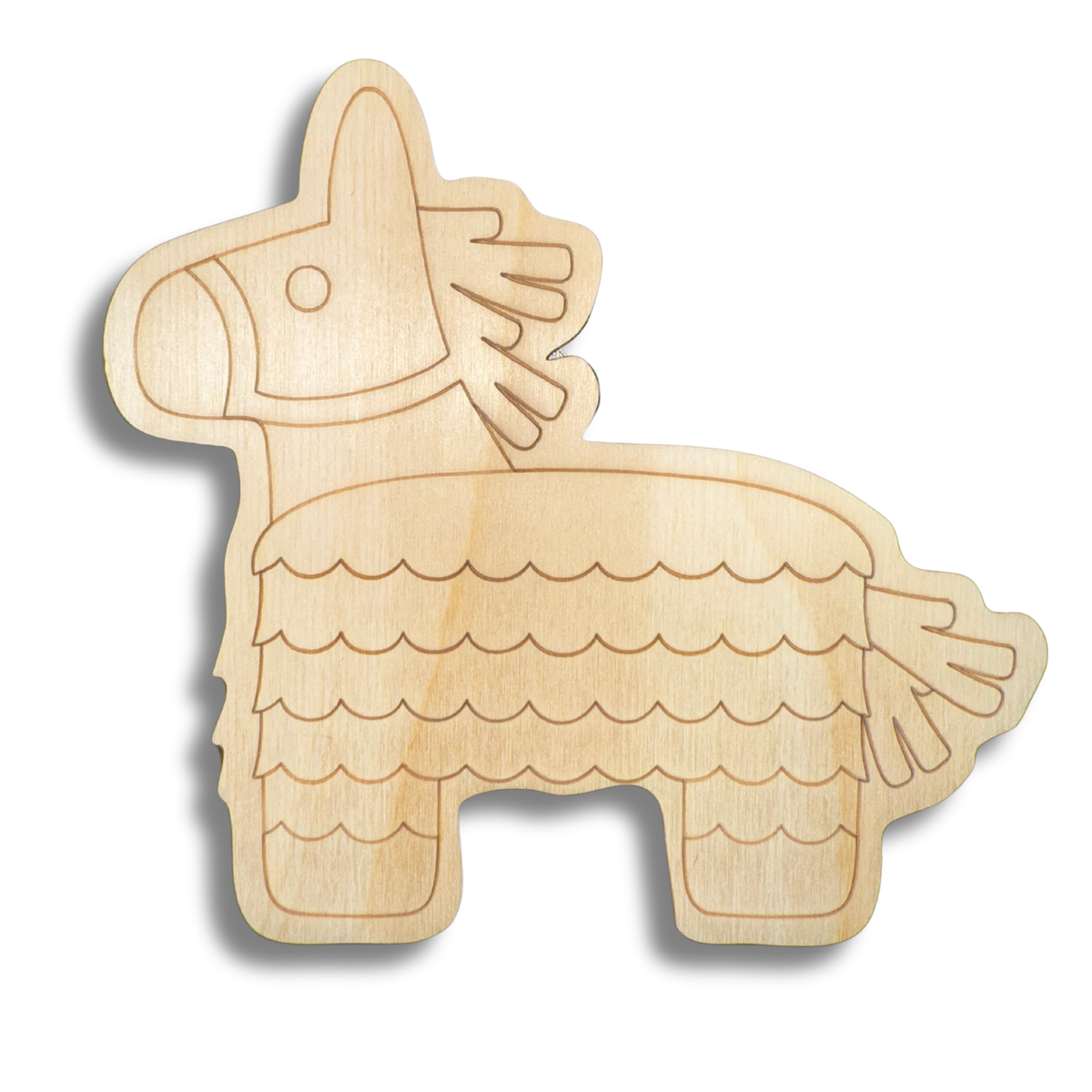 Unfinished Wood Etched Piñata Shape | Paint By Line Crafts | up to 30 ...