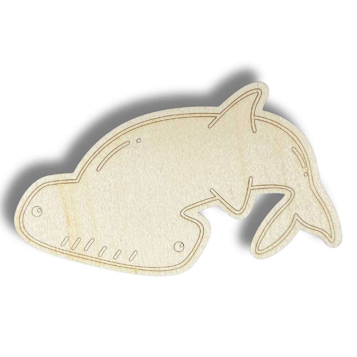 Unfinished Wood Etched Hammerhead Shark Shape | Paint By Line Crafts ...