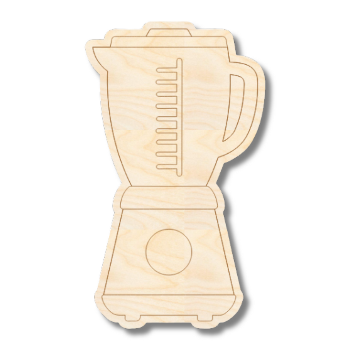 Unfinished Wood Etched Blender Shape | Paint By Line Crafts | up to 30 ...