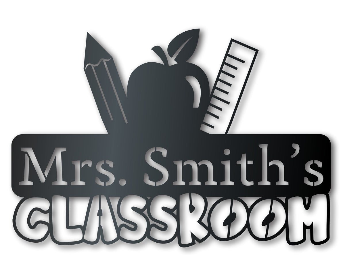 Metal Teacher's Classrom Wall Art | School Teacher Metal Sign | Indoor ...
