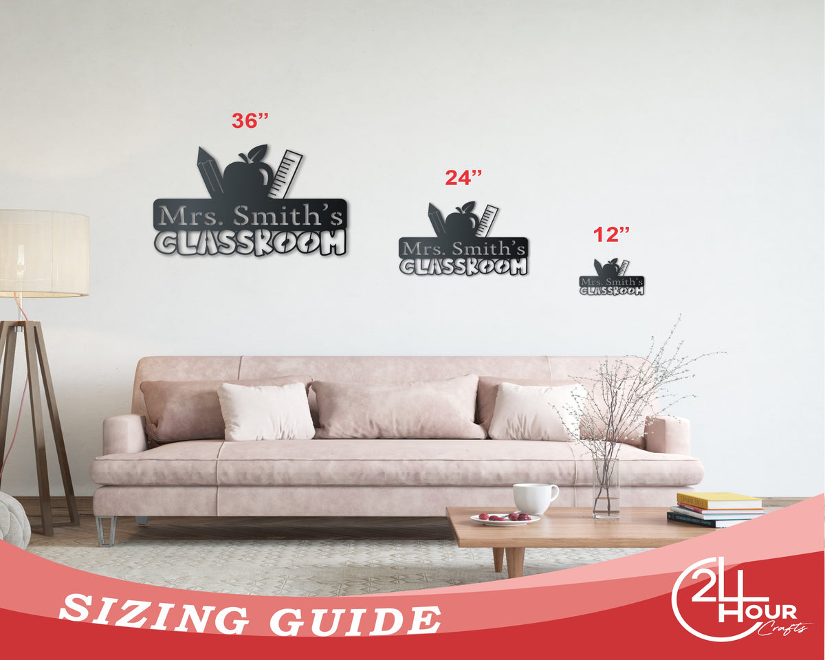 Metal Teacher's Classrom Wall Art | School Teacher Metal Sign | Indoor ...