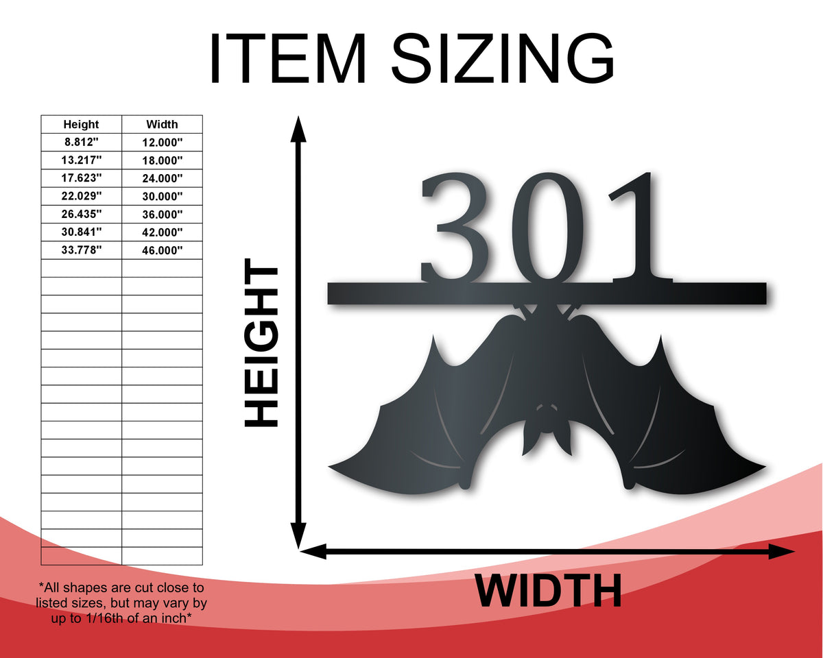Custom Metal Hanging Bat Wall Art | Halloween | Indoor Outdoor | Up to ...