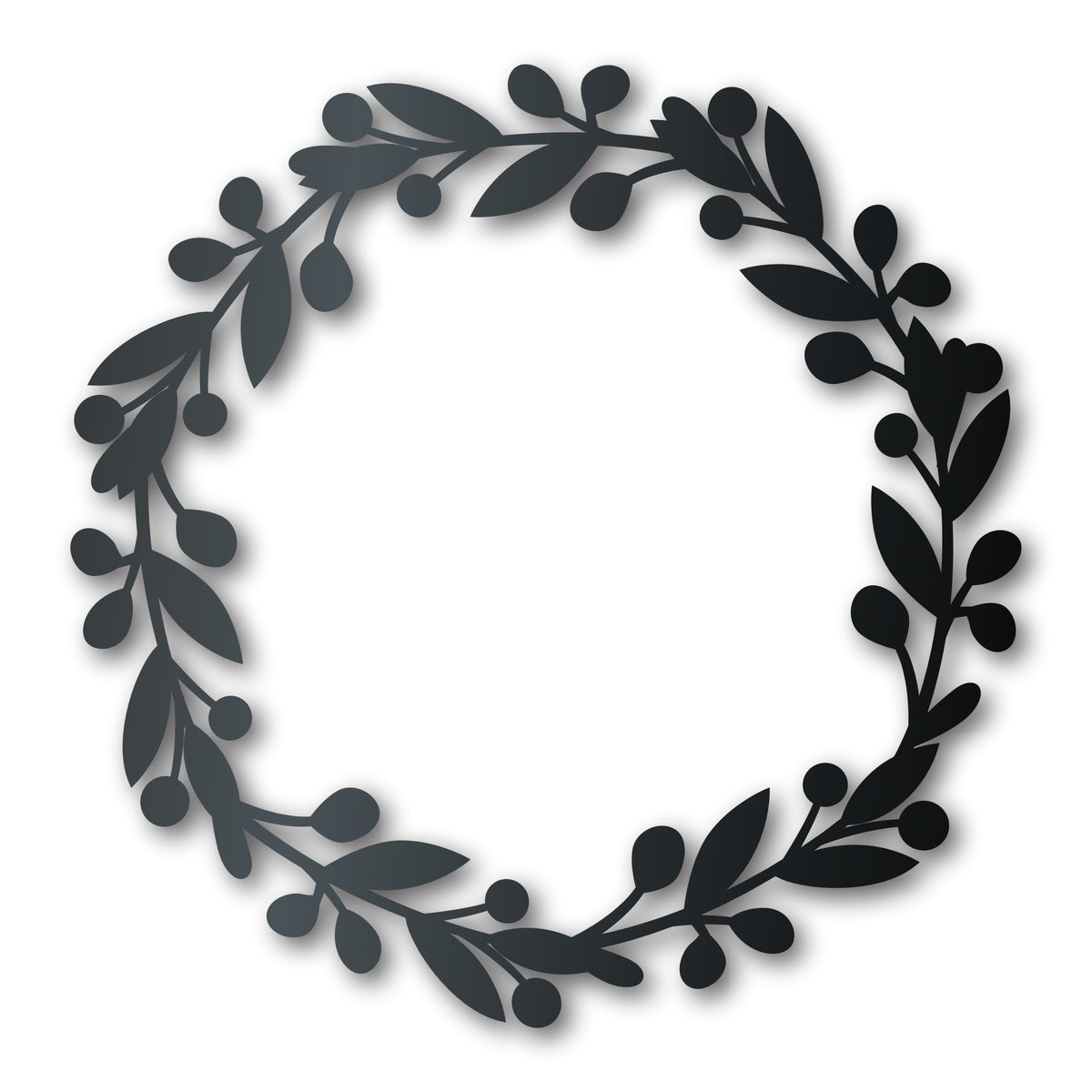 Metal Berry Wreath Wall Art | Holiday | Indoor Outdoor | Up to 36" | O ...