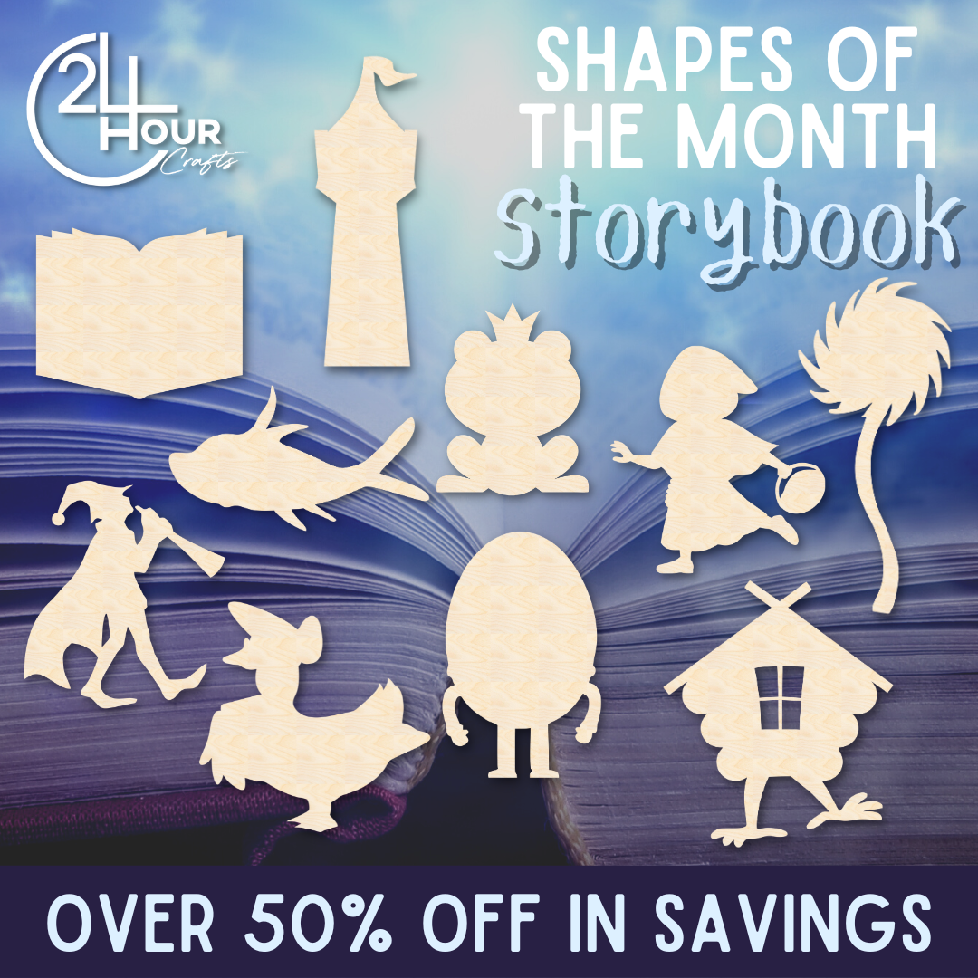 March Shape of the Month | Baba Yaga House Wood Cutout | Storybook | U ...