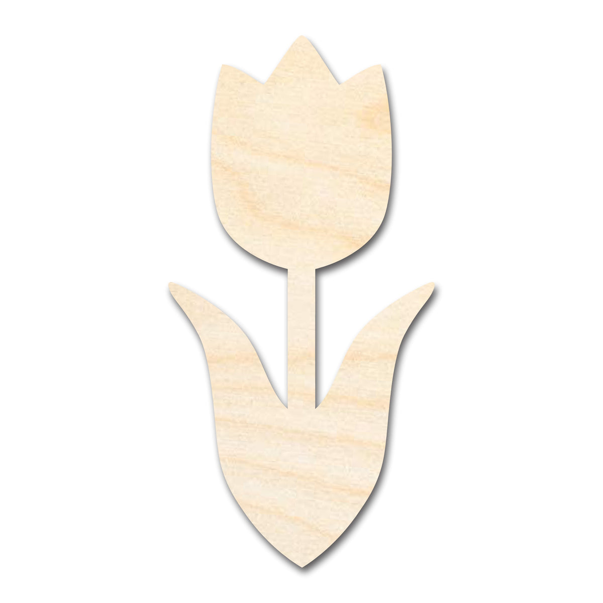 Bigger Better | Unfinished Wood Tulip Flower Shape | DIY Craft Cutout ...