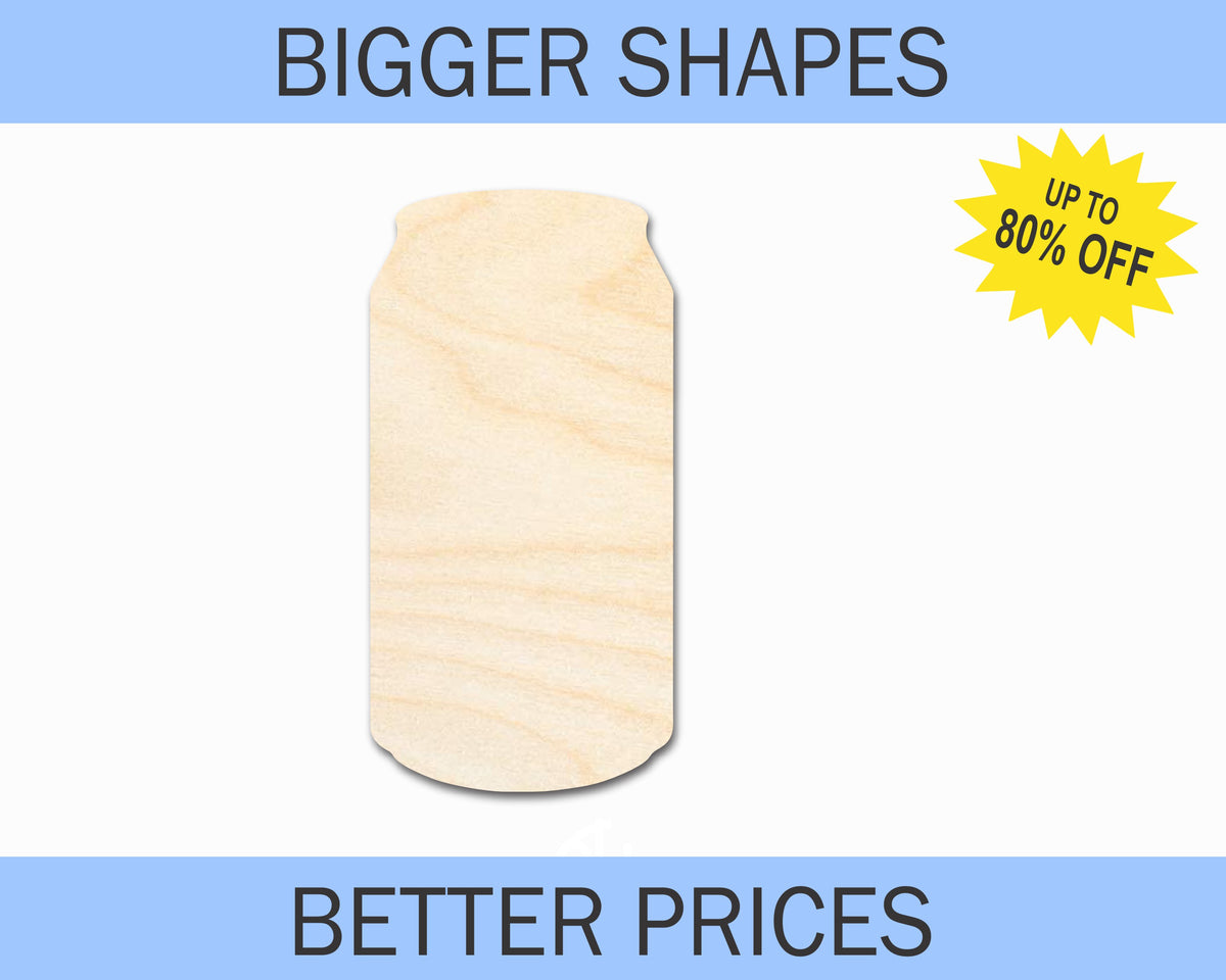 Bigger Better | Unfinished Wood Can Shape | DIY Craft Cutout – 24 Hour ...