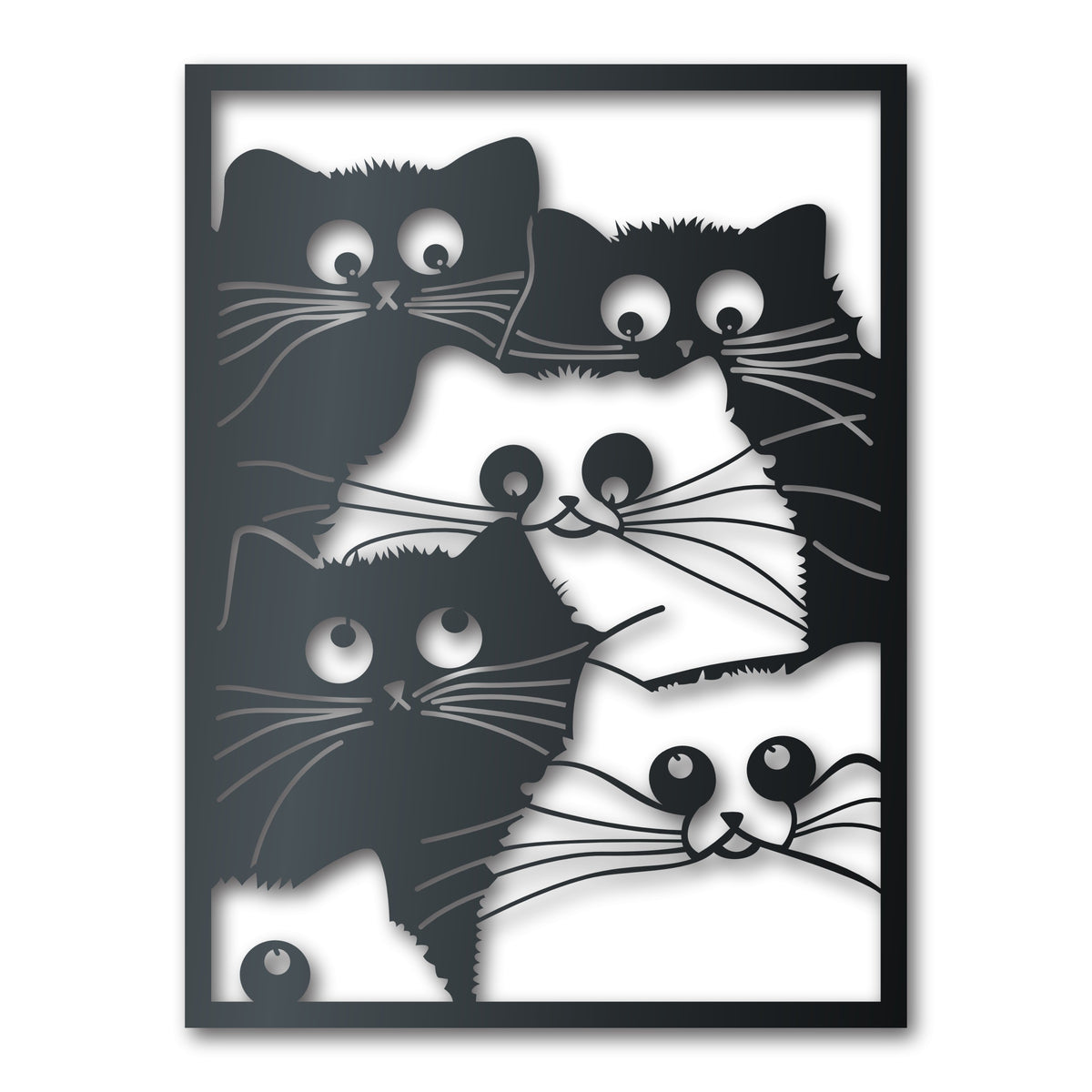 Metal Crazy for Cats Wall Art | Indoor Outdoor | Up to 46" | Over 20 C ...