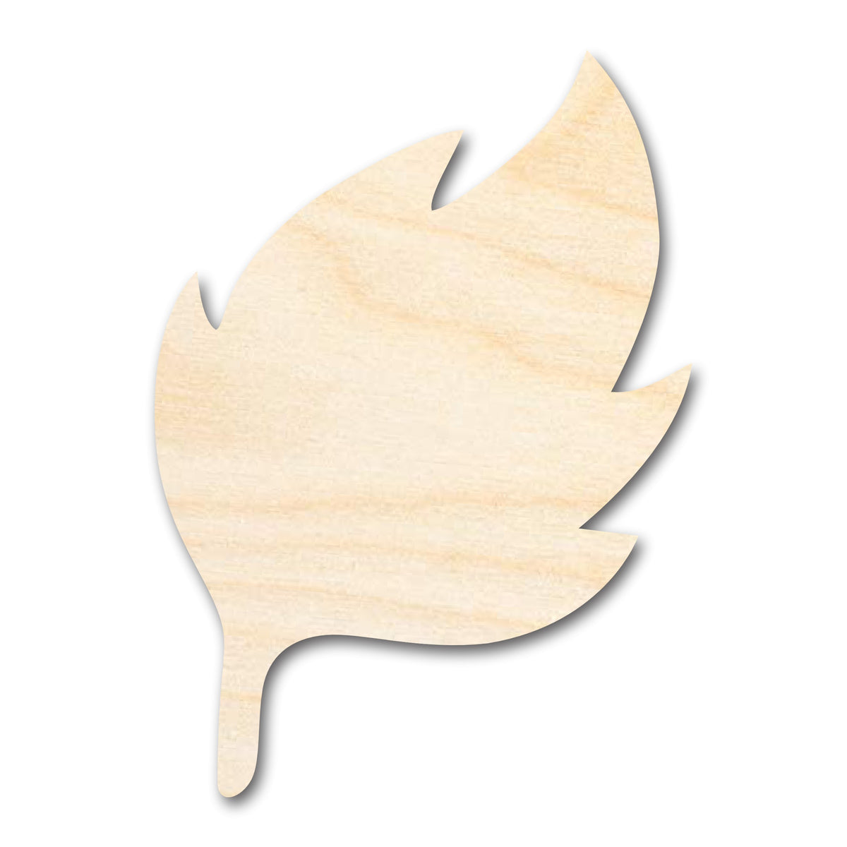 Bigger Better | Unfinished Wood Earth Leaf Element Shape | DIY Craft C ...