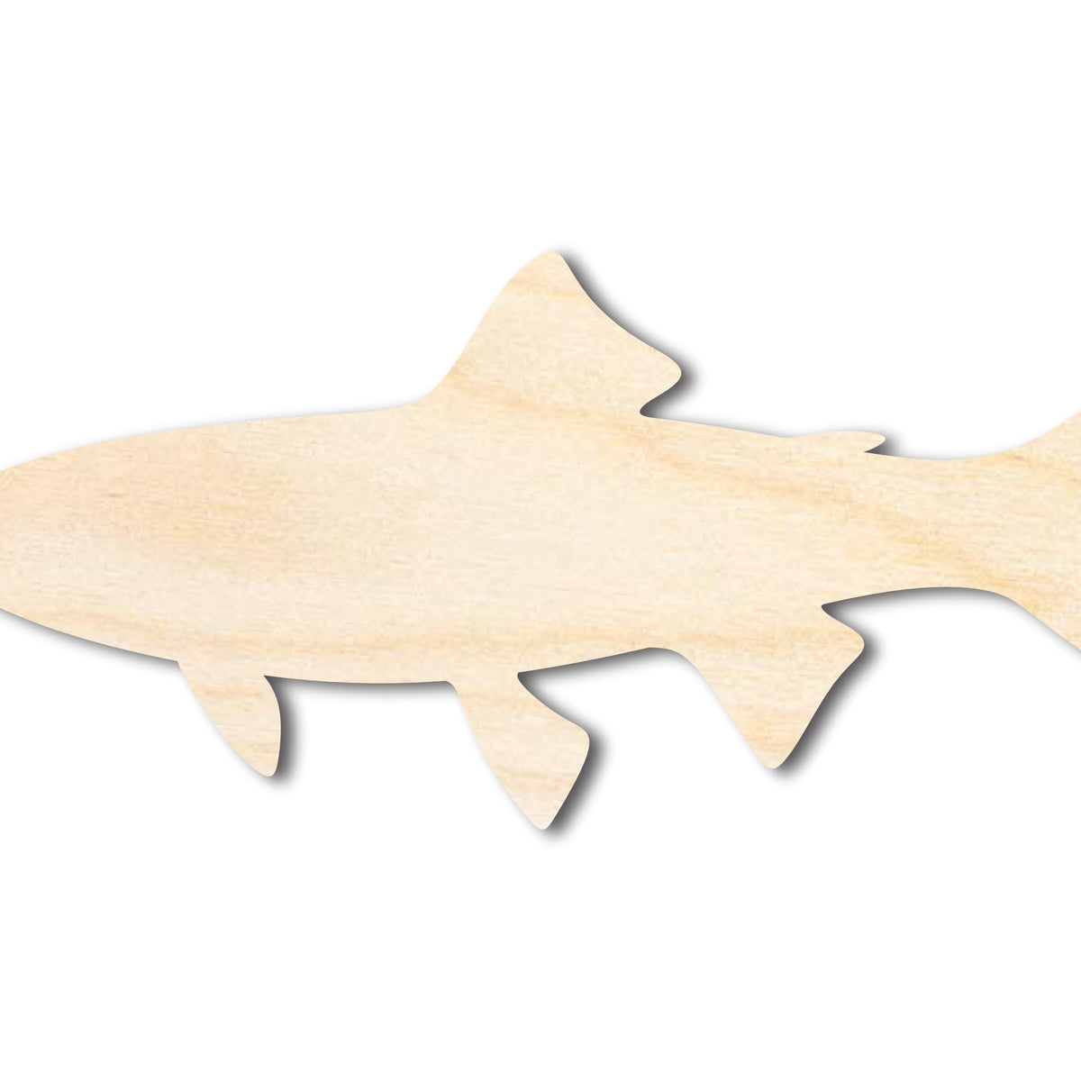 Bigger Better | Unfinished Wood Trout Fish Shape | DIY Craft Cutout ...