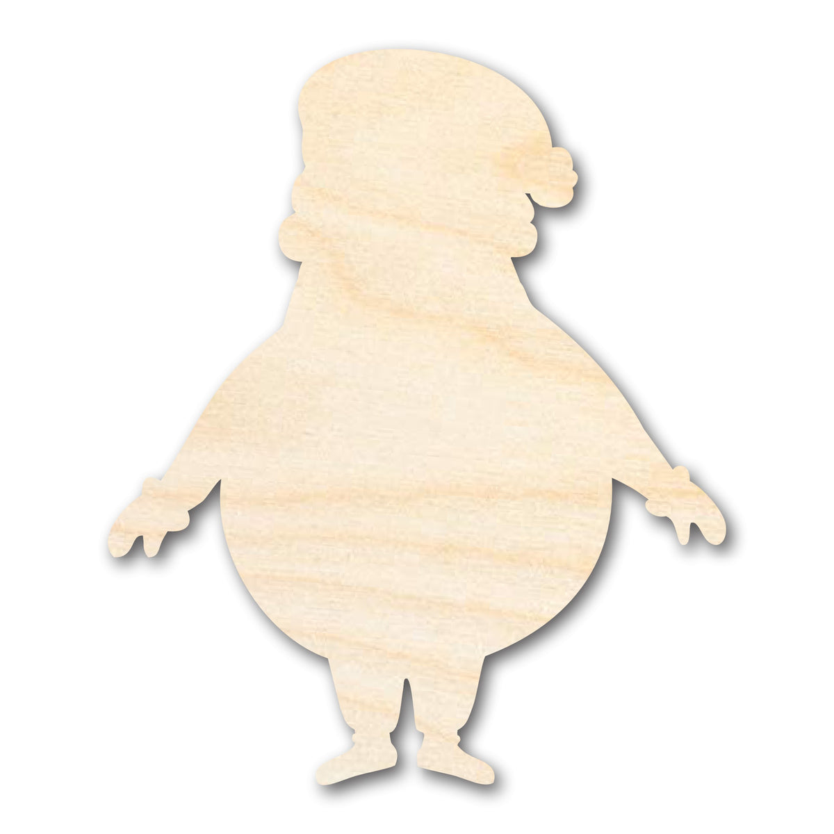 Unfinished Wood Round Santa Shape - Craft - up to 46" DIY – 24 Hour Crafts