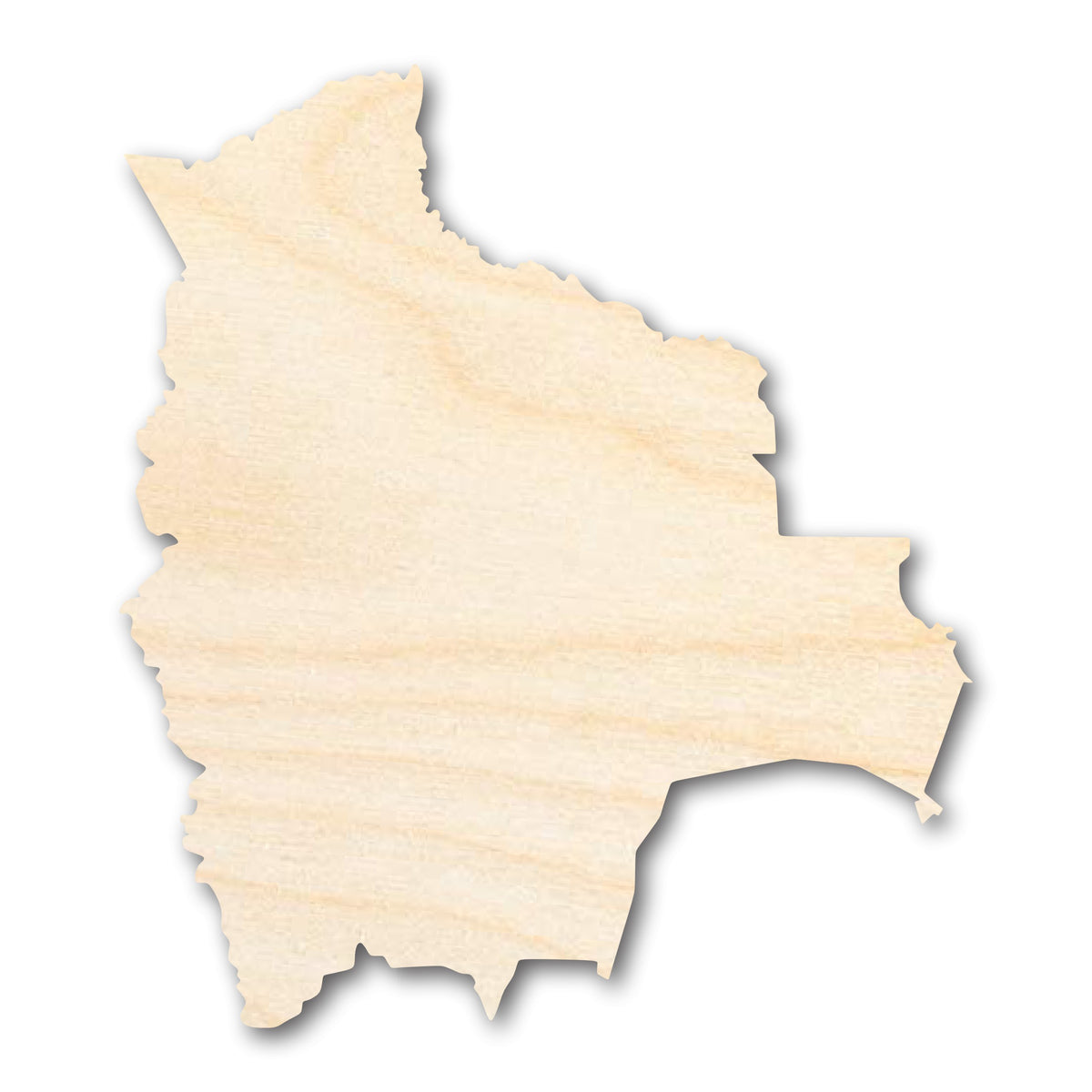 Unfinished Wood Bolivia Shape - Craft - up to 46" – 24 Hour Crafts