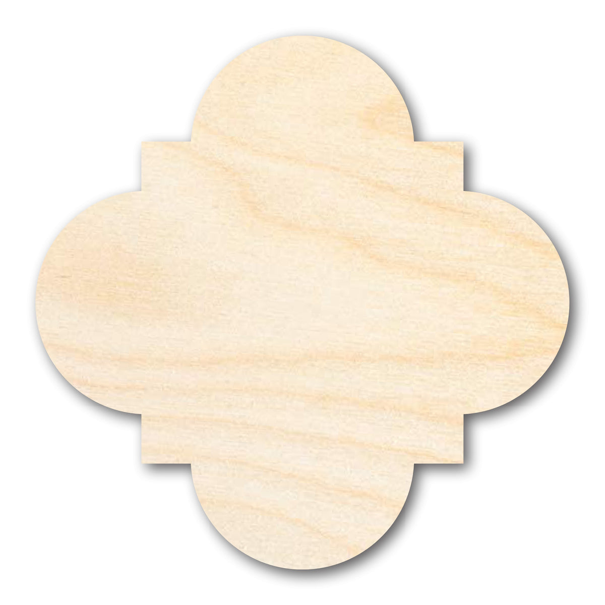 Unfinished Wood Quatrefoil Shape - Craft - up to 46" DIY – 24 Hour Crafts