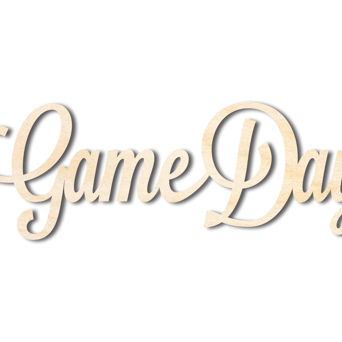 Unfinished Wood Game Day Shape - Word Craft - up to 46" – 24 Hour Crafts