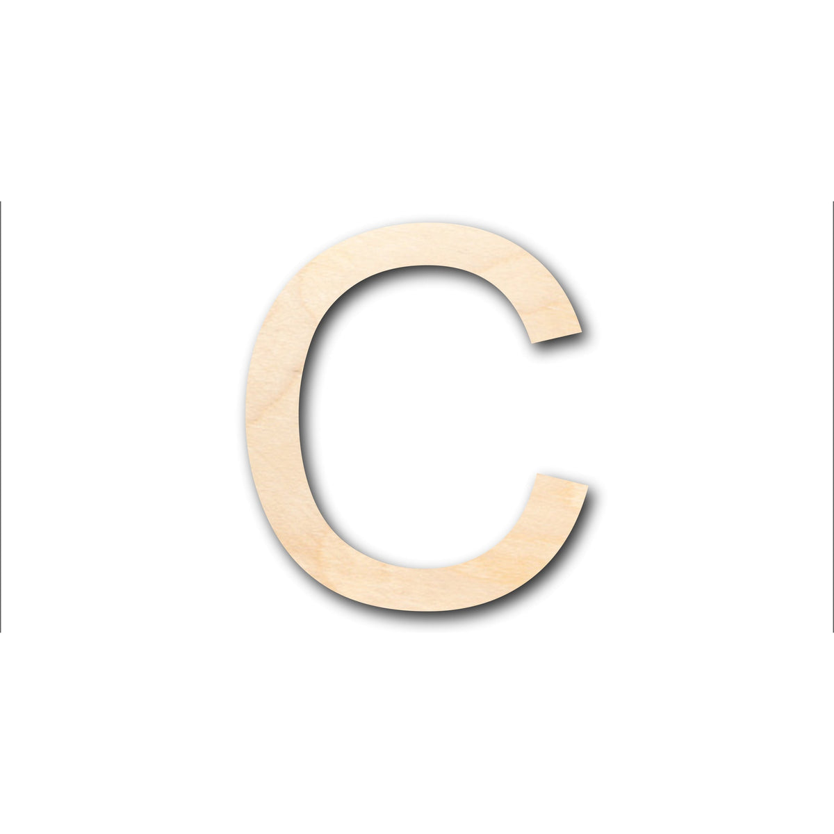 Unfinished Wood Arial Letter C Shape - Craft - up to 46" DIY – 24 Hour ...
