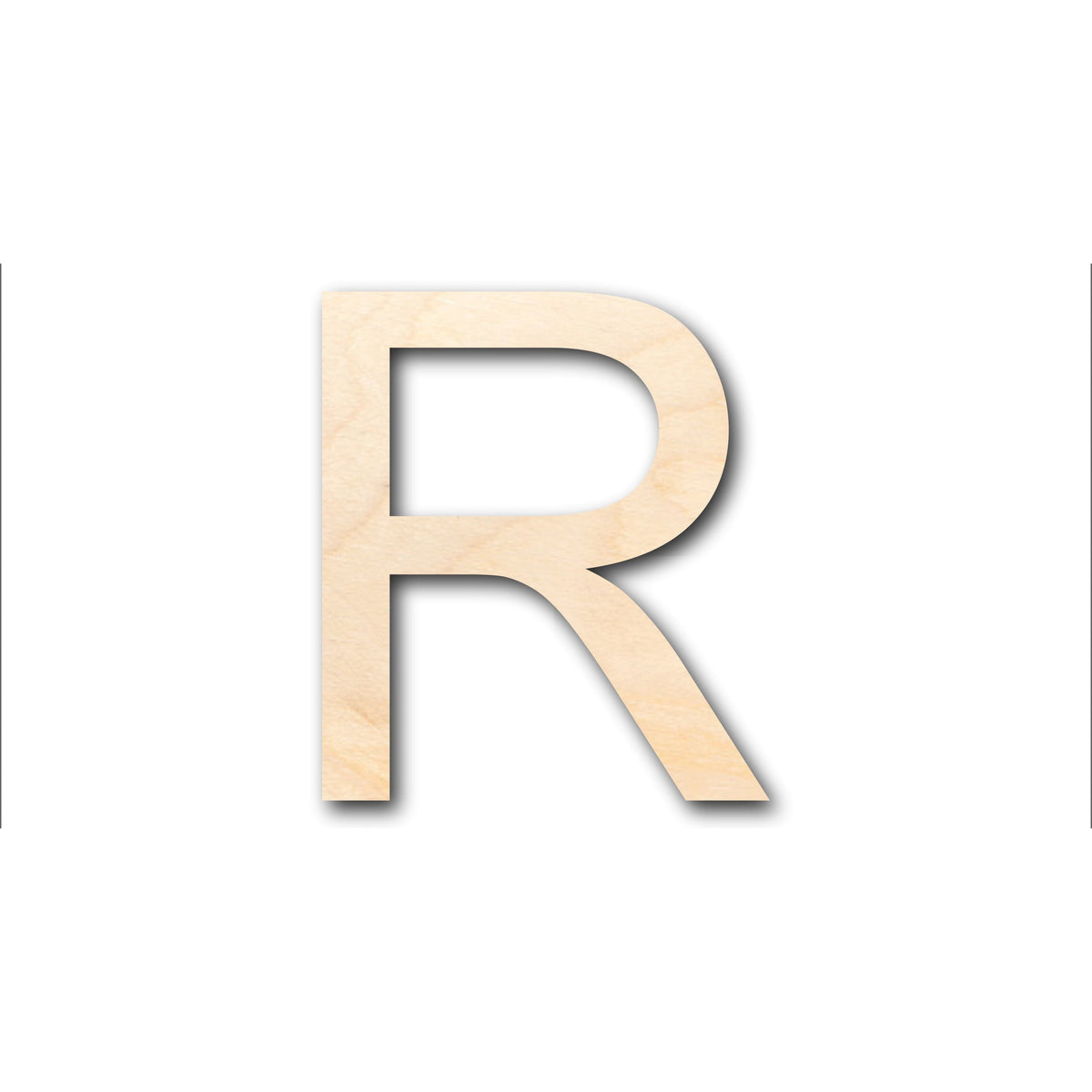 Unfinished Wood Arial Letter R Shape - Craft - up to 46" DIY – 24 Hour ...