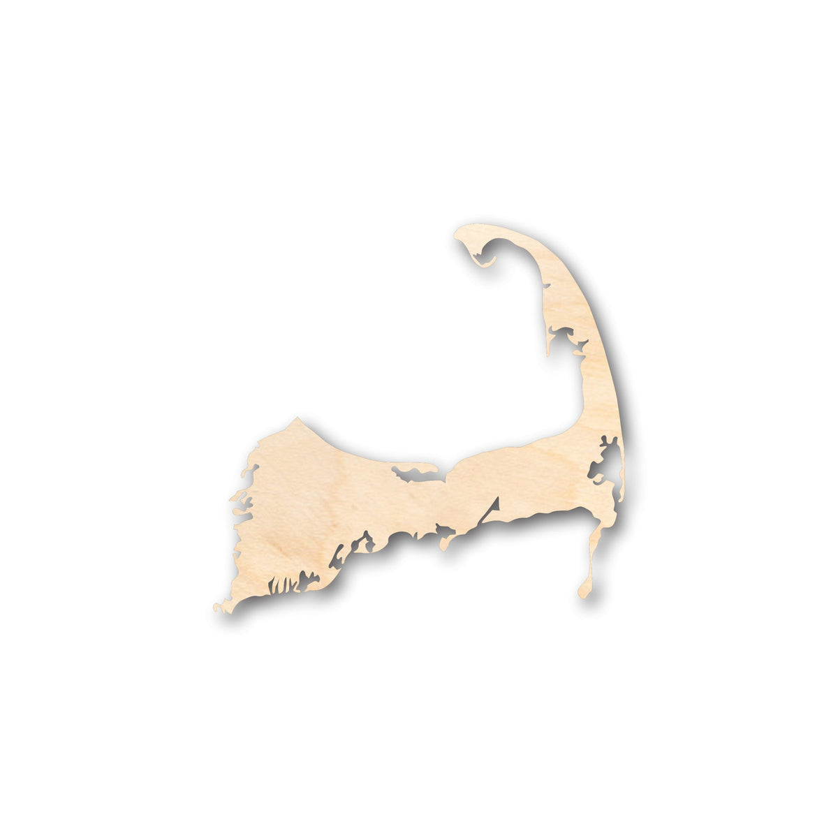 Unfinished Wood Cape Cod Shape - Craft - up to 46" DIY – 24 Hour Crafts