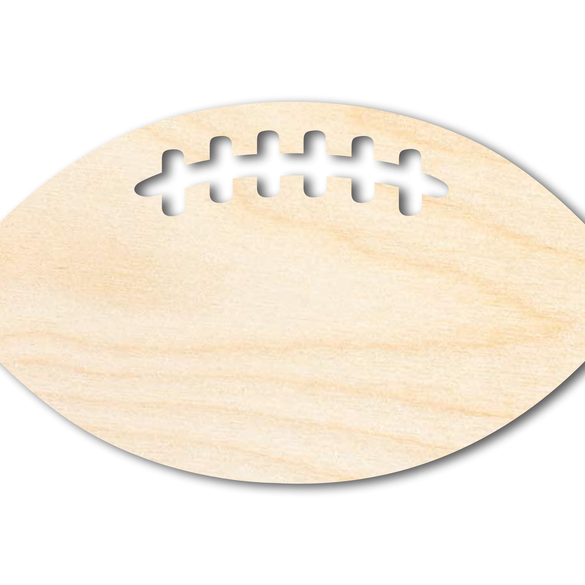 Unfinished Wood Football Threads Shape - Sports Craft - up to 46" DIY ...