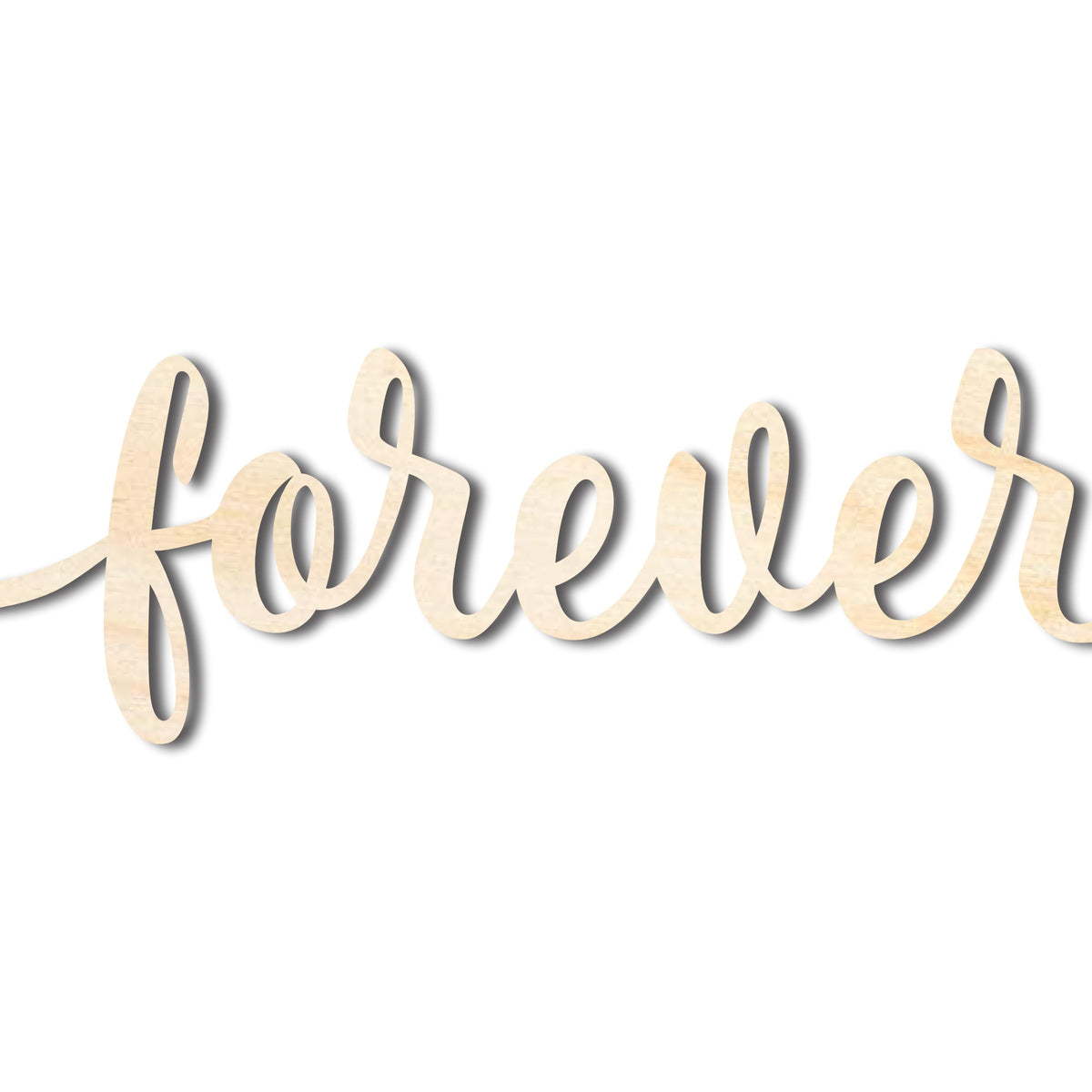 Unfinished Wood Forever Shape - Word Craft - up to 46" – 24 Hour Crafts