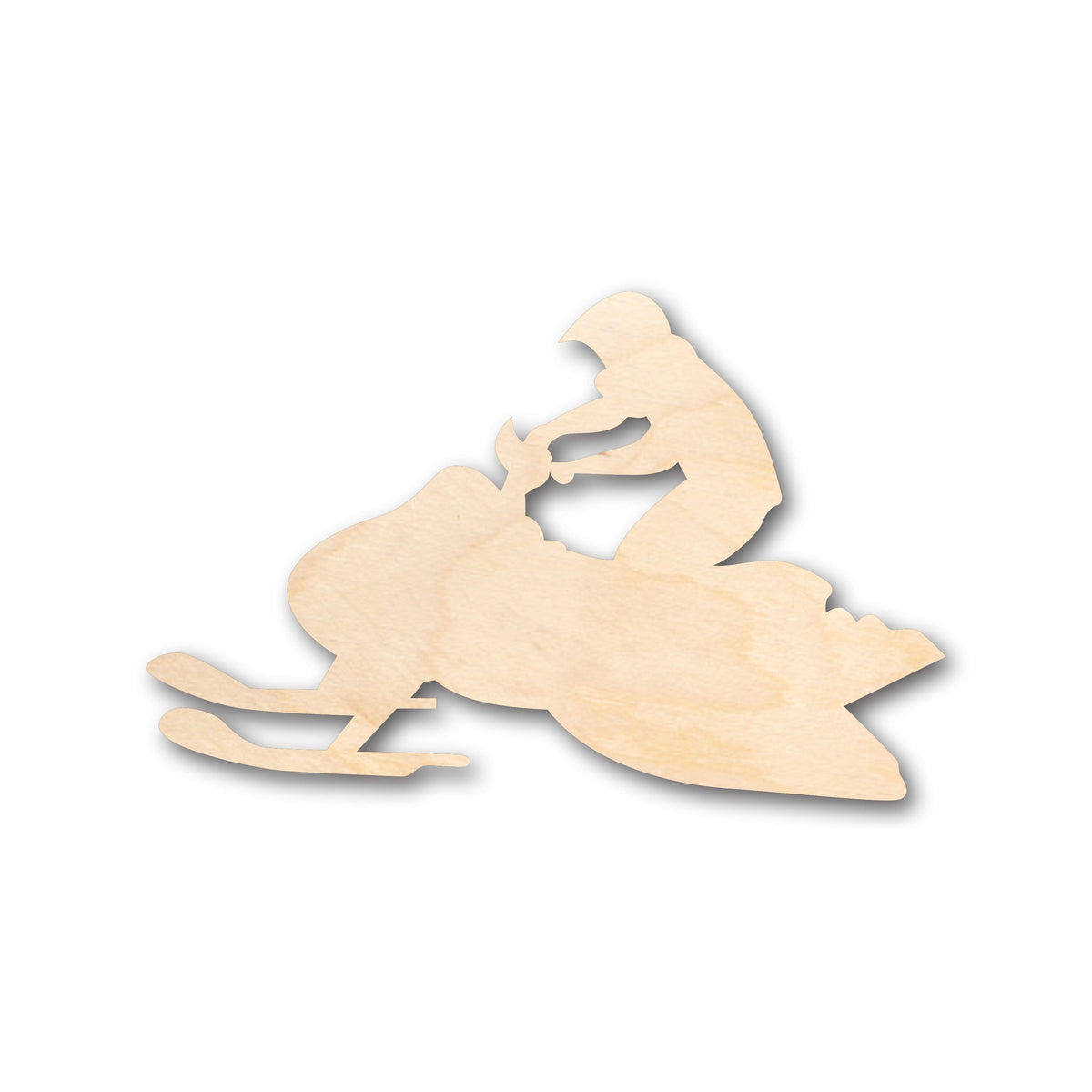 Unfinished Wood Snow Mobile Rider Shape - Craft - up to 46" DIY – 24 ...