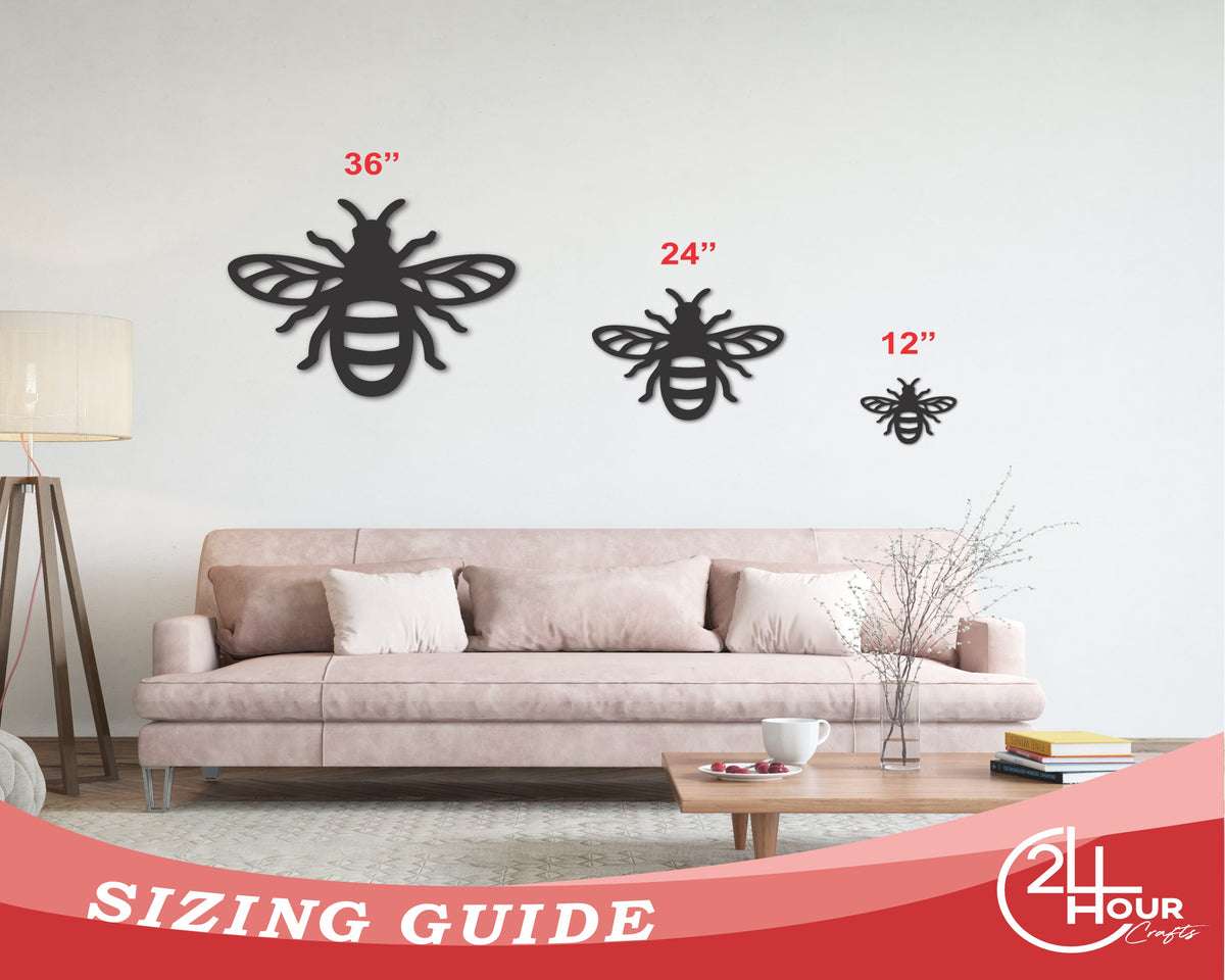 Metal Bumble Bee Sign | Metal Bumble Bee Wall Plaque | 15 Color Option ...