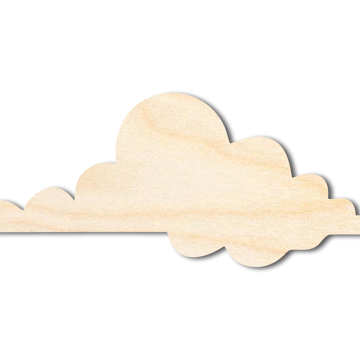 Unfinished Wood Large Cloud Shape - Craft - up to 46" – 24 Hour Crafts