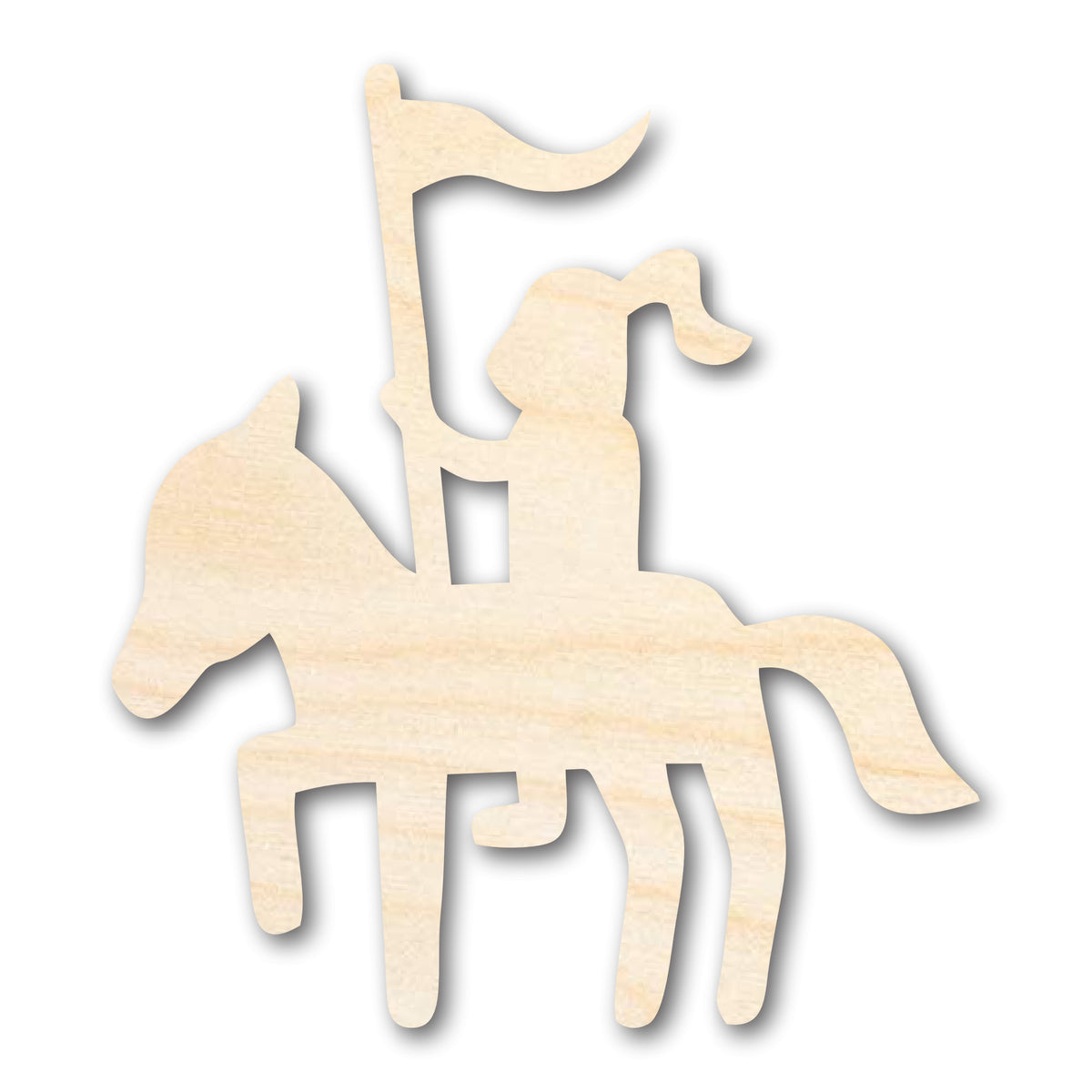 Unfinished Wood Knight Shape - Craft - up to 46" – 24 Hour Crafts