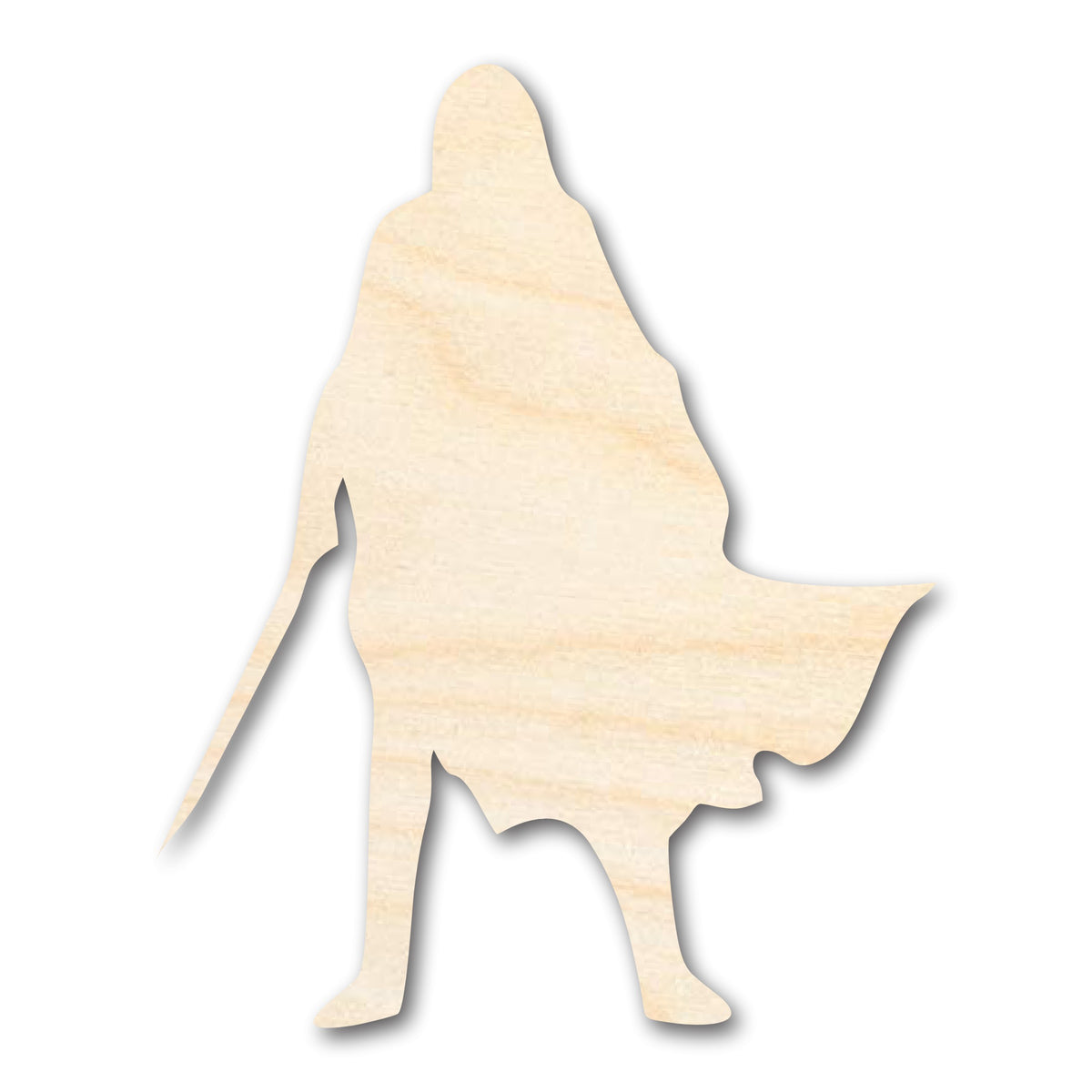 Unfinished Wood Cloak and Dagger Shape - Craft - up to 46" – 24 Hour Crafts