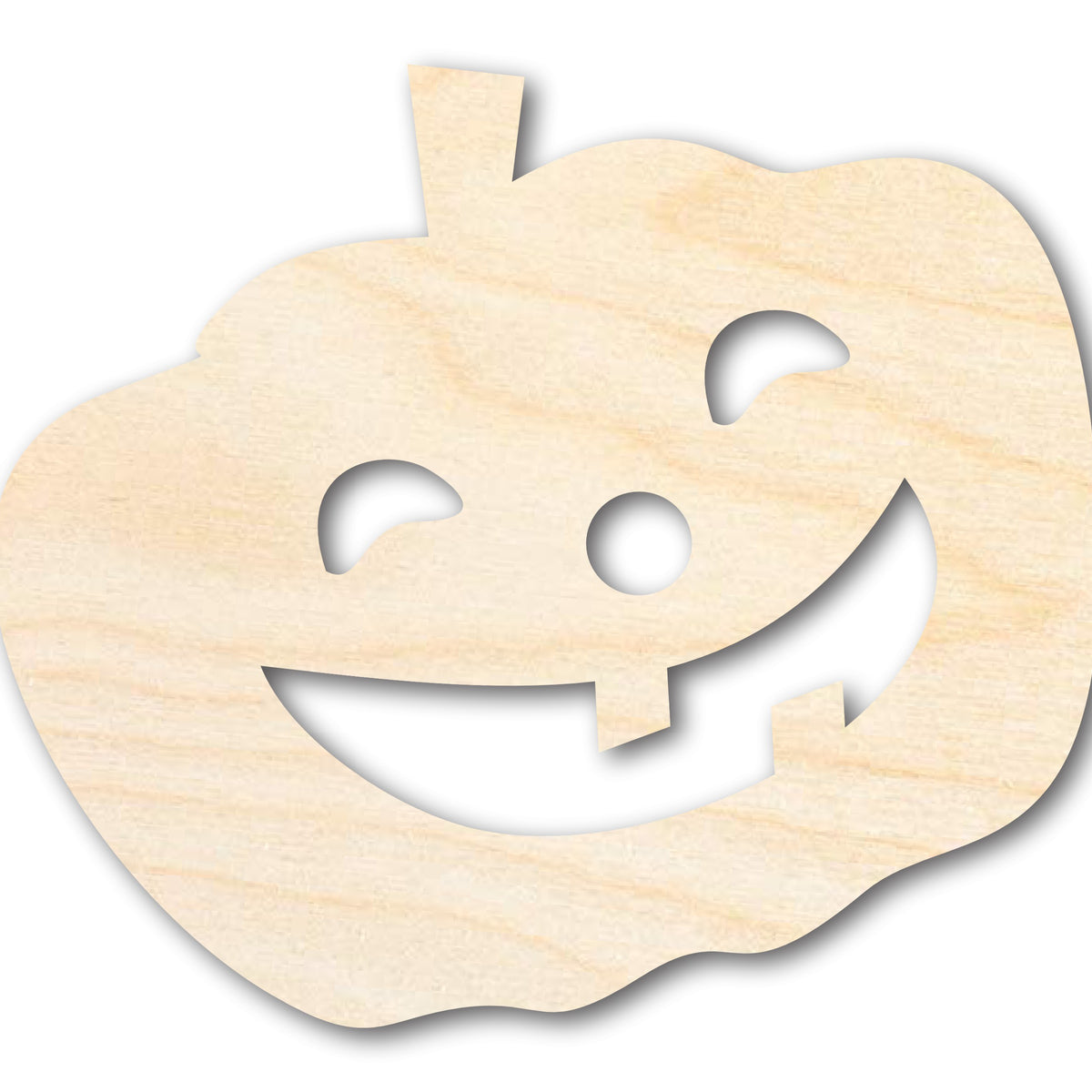 Unfinished Wood Smiling Pumpkin Shape - Craft - up to 46" – 24 Hour Crafts