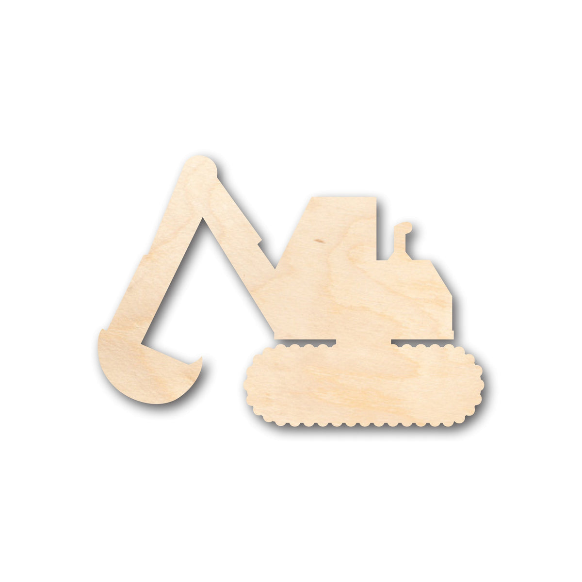 Unfinished Wood Back Hoe Construction Shape - Craft - up to 46" DIY ...