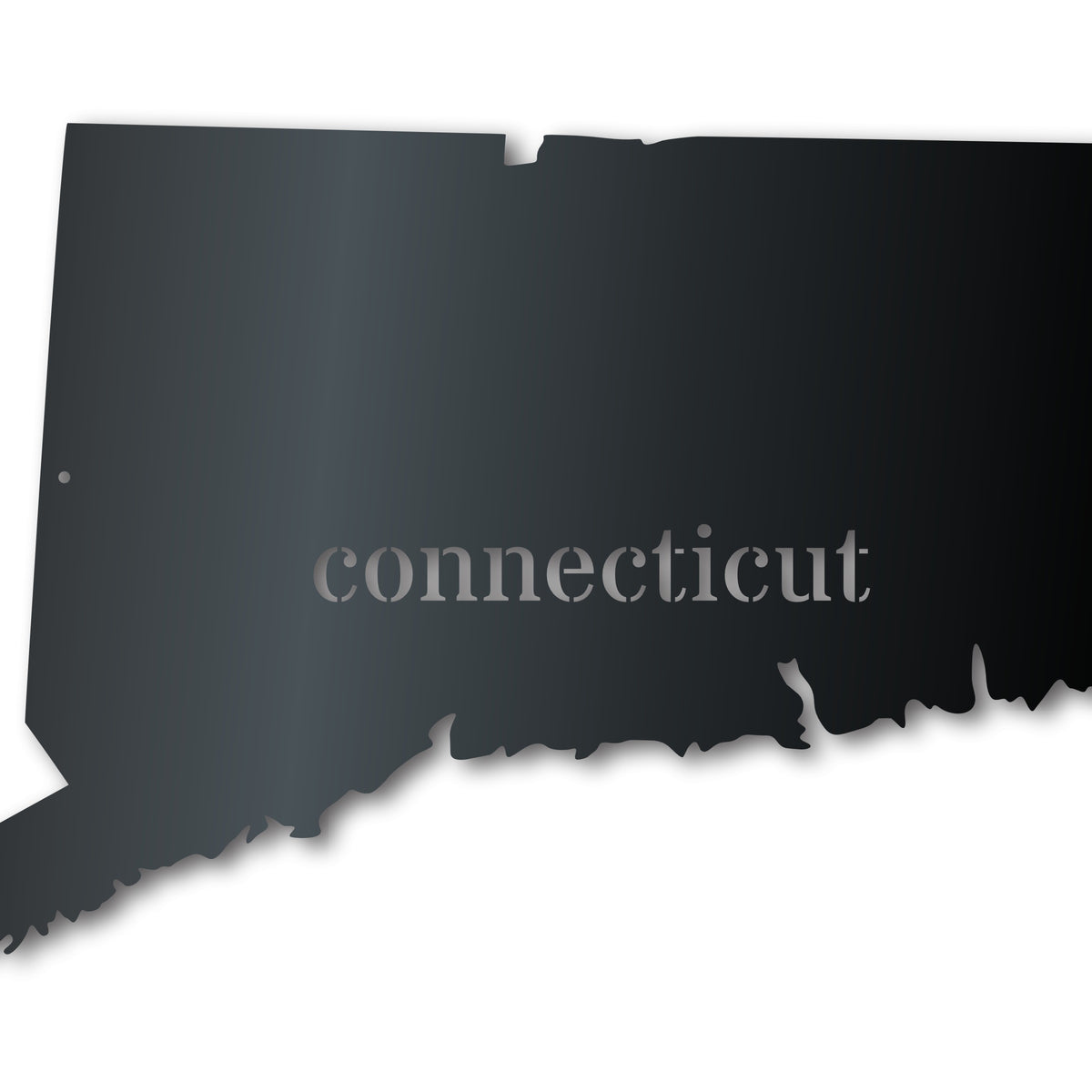 Metal Connecticut Wall Art - Custom Metal US State Sign - 14 Color Opt ...