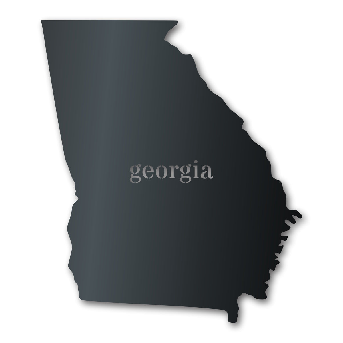 Metal Georgia Wall Art - Custom Metal US State Sign - 14 Color Options ...