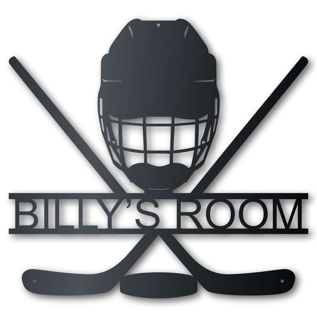 Custom Metal Hockey Wall Art - Metal Sports Sign - 14 Color Options ...