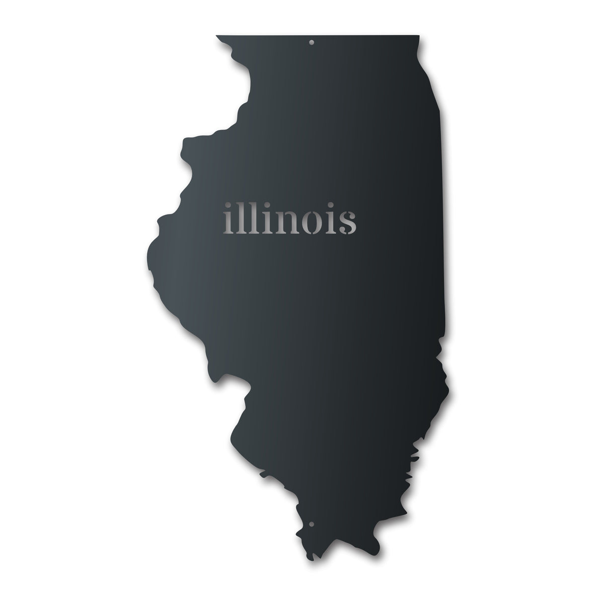 Metal Illinois Wall Art - Custom Metal US State Sign - 14 Color Option ...