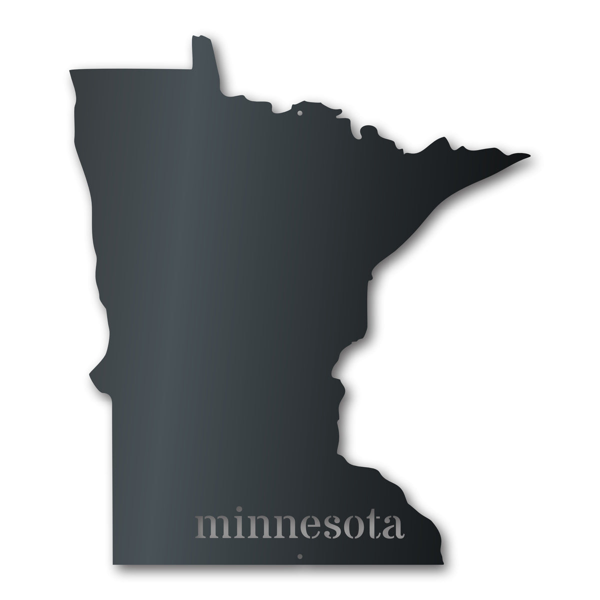 Metal Minnesota Wall Art - Custom Metal US State Sign - 14 Color Optio ...