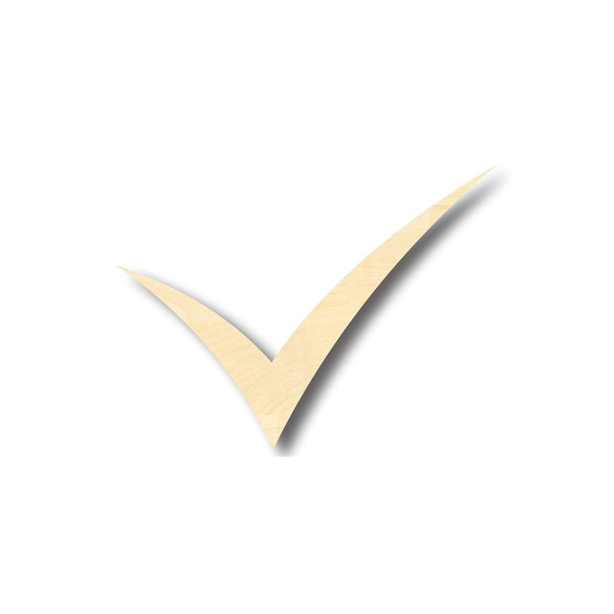 Unfinished Wood Check Mark Symbol - Craft - up to 46" DIY – 24 Hour Crafts