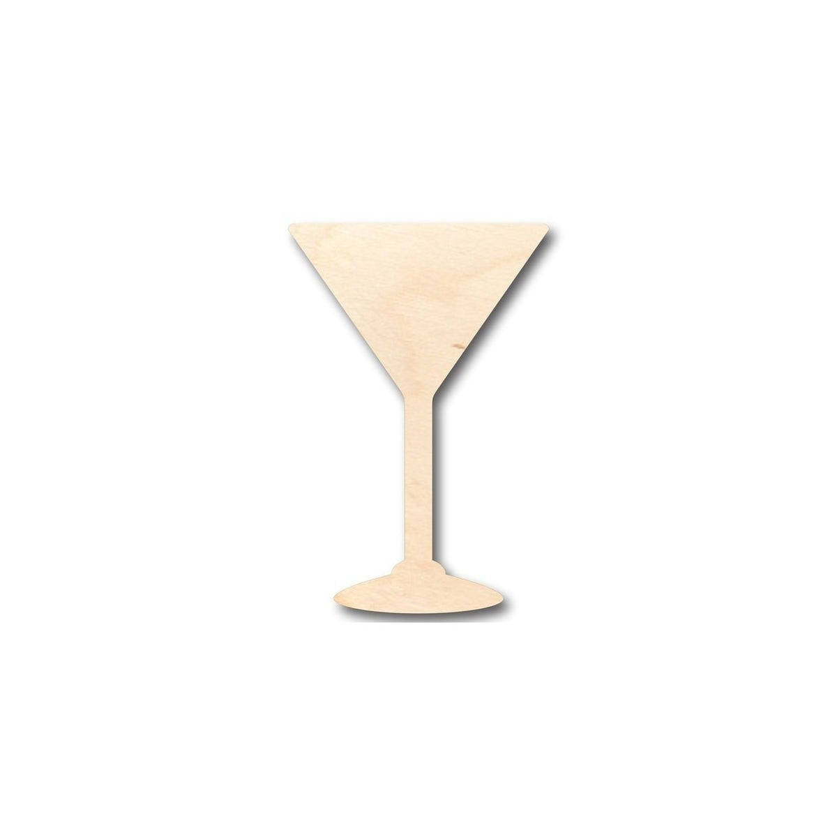 Unfinished Wood Martini Shape - Bar - Craft - up to 46" DIY – 24 Hour ...