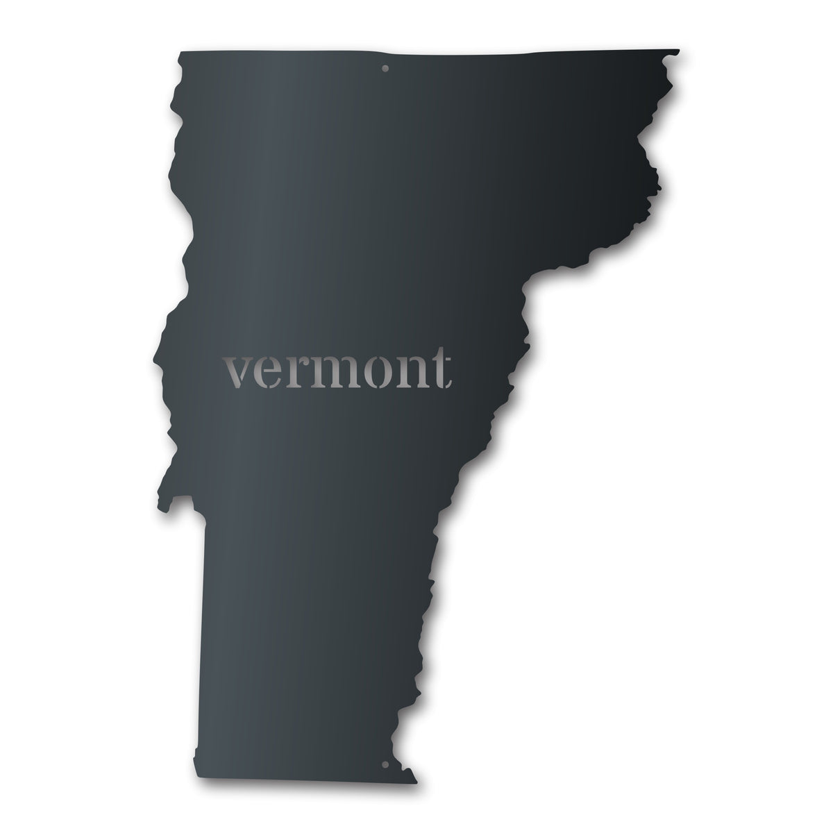 Metal Vermont Wall Art - Custom Metal US State Sign - 14 Color Options ...