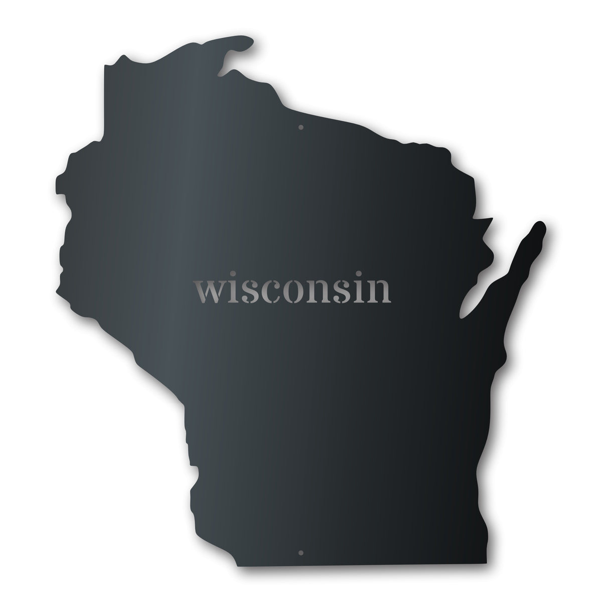 Metal Wisconsin Wall Art - Custom Metal US State Sign - 14 Color Optio ...